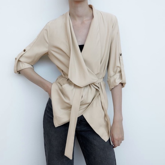 Zara | Jackets & Coats | Zara Field Jacket In Sand | Poshmark